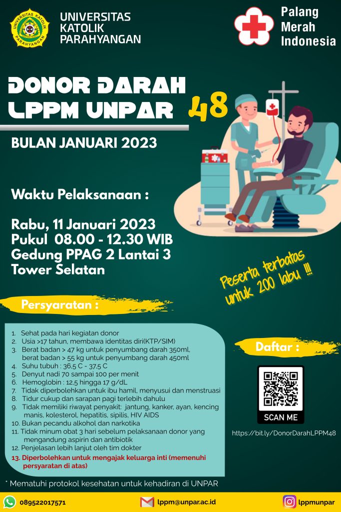 Poster Donor Darah 2023 - Lembaga Penelitian dan Pengabdian kepada ...